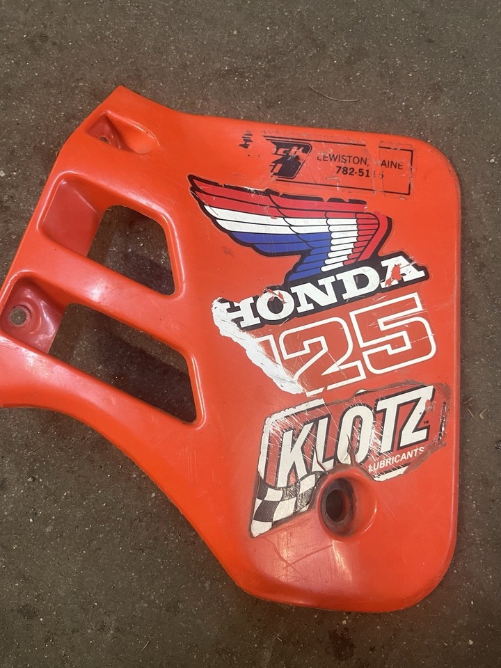 1986 honda cr 125 right hand shroud louver cover plastic | eBay
