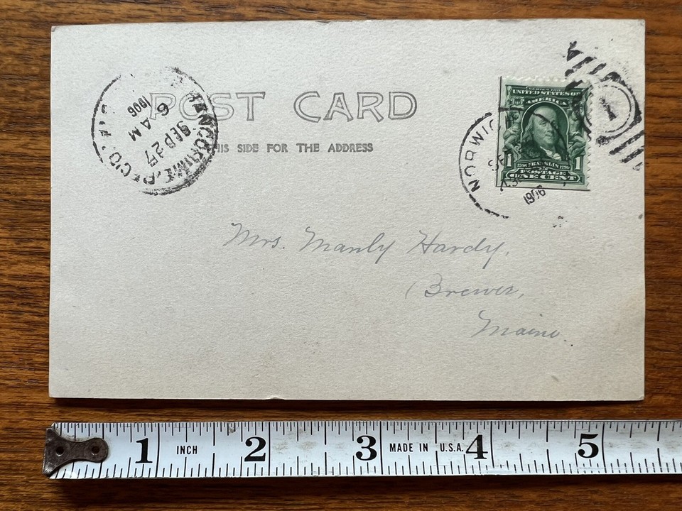 Antique Real Photo Postcard Rexford Street Bridge Norwich New York ...