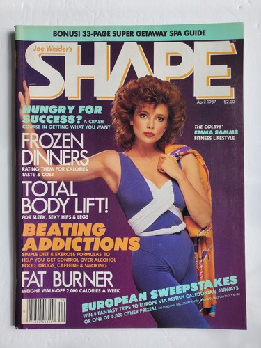 4/1987 Joe Weider's SHAPE magazine EMMA SAMMS Kathy Ireland Sandra ...