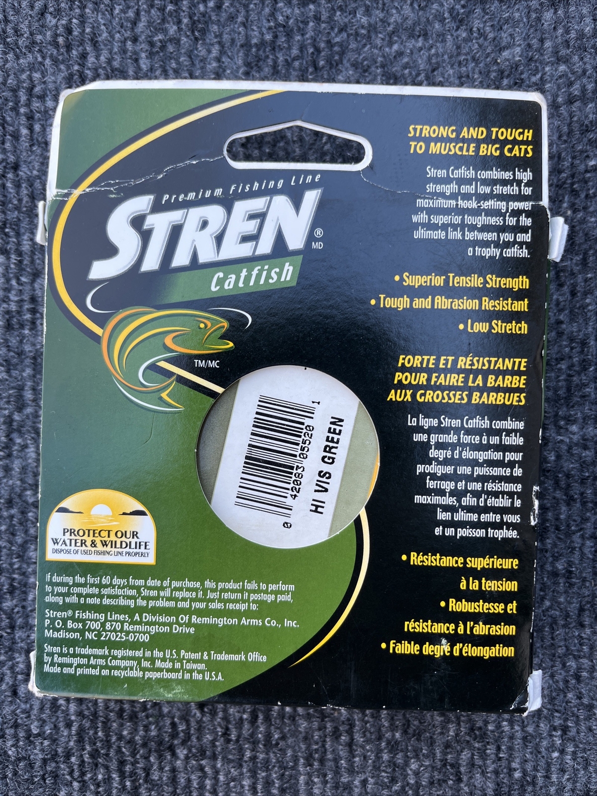 Stren Catfish 20 LB 330 Yard Lo-Vis Green Fishing Line String NEW USA ...