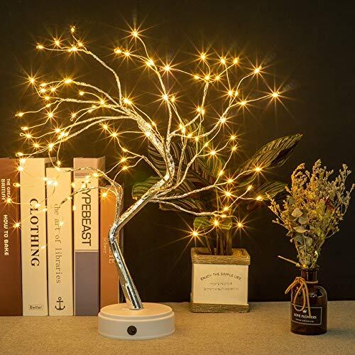 20" LED Firefly Tree Lights | Bonsai - Bedroom Desk Top Table Lamp ...
