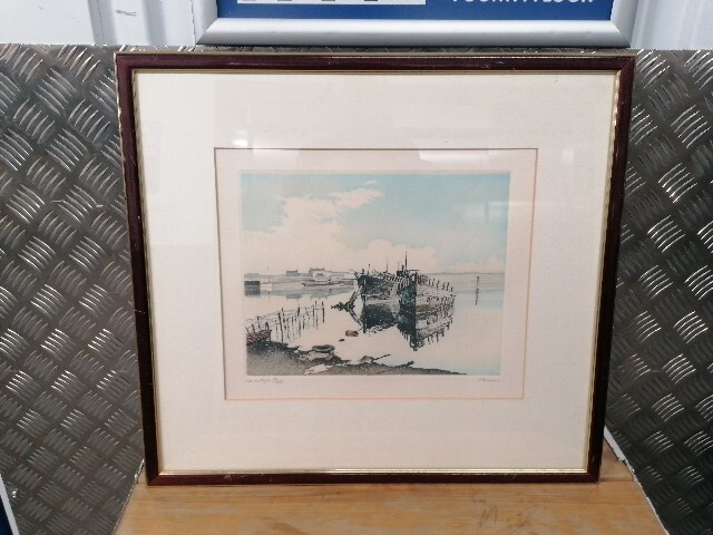 Paul Bisson (British 1938-) Limited Edition Etching Seascape Signed 98/ ...