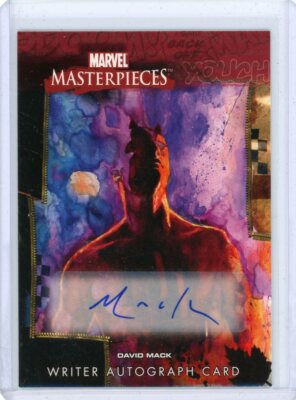 DAVID MACK 2008 UD MARVEL MASTERPIECES 3 "DAREDEVIL WRITER" Autograph ...