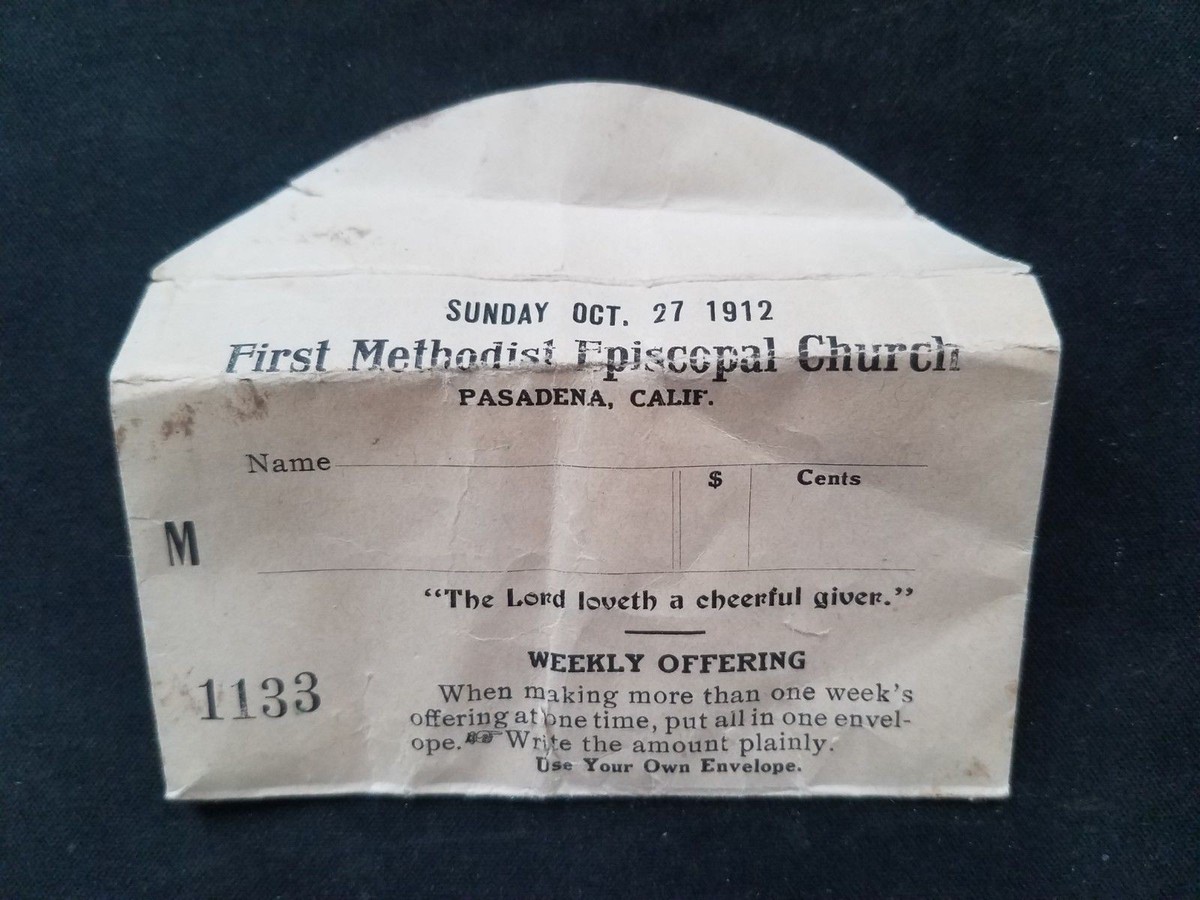 Methodist Offering Envelopes Collection Envelopes