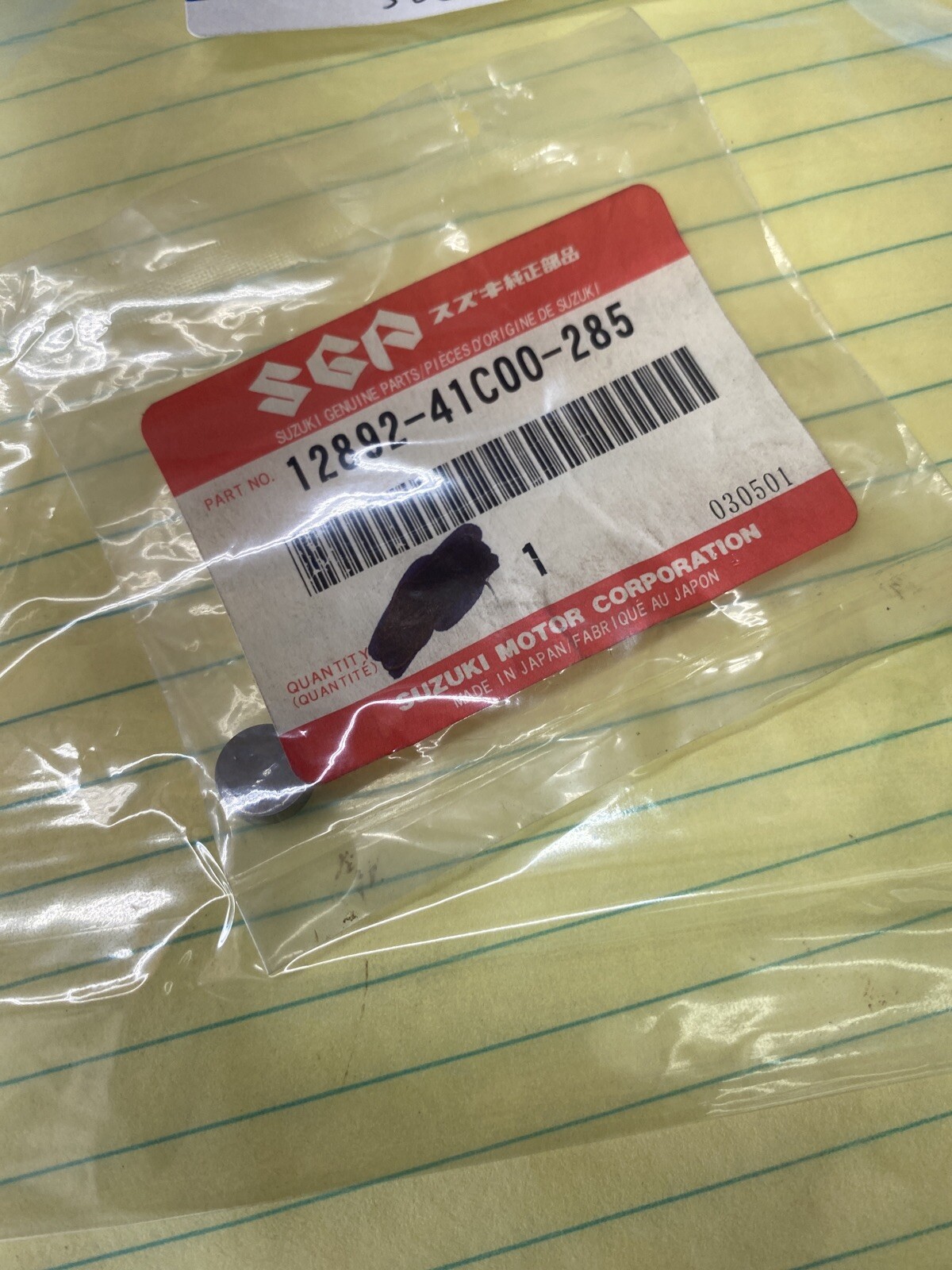 SHIM, TAPPET 12892-41C00-285 by Suzuki | eBay