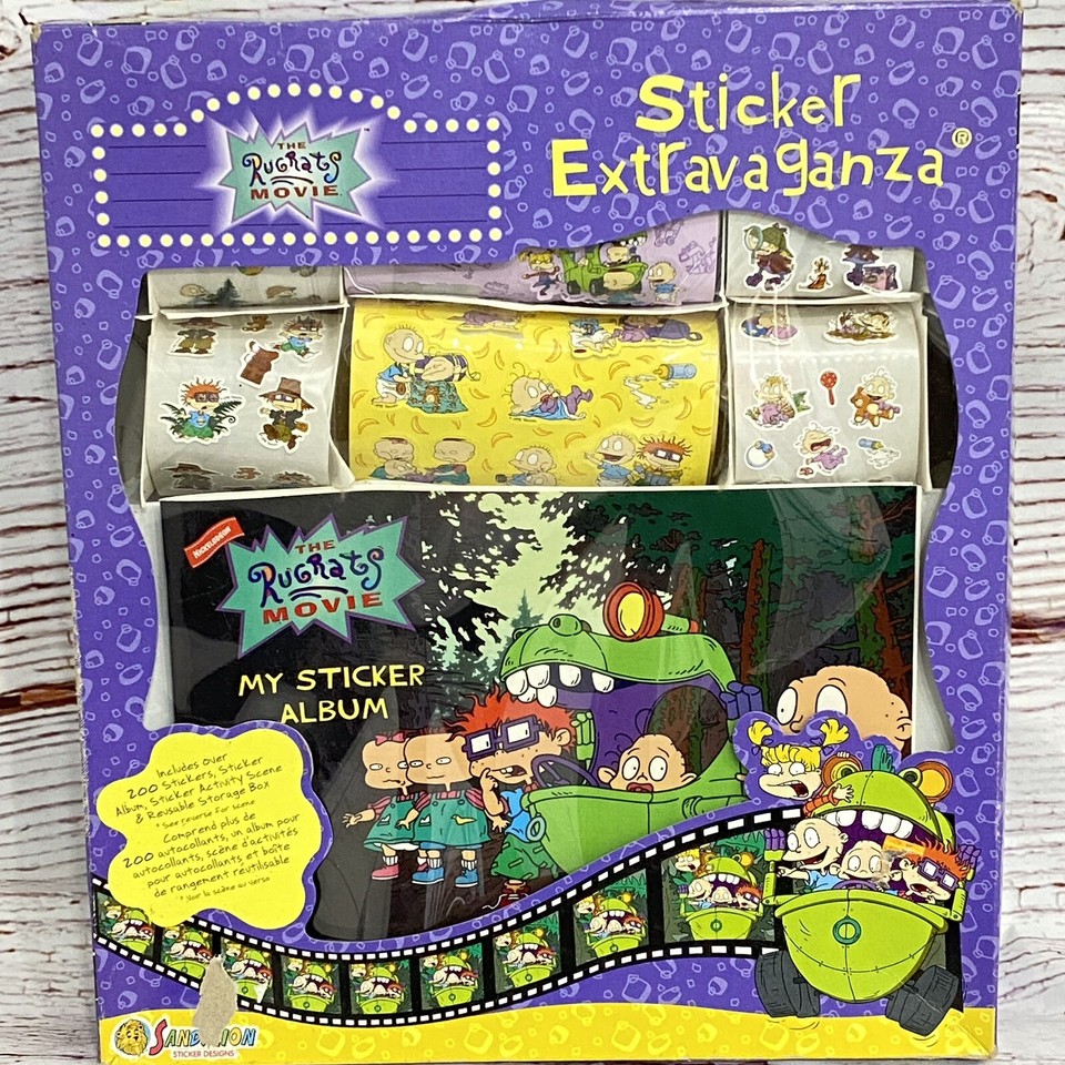 Vintage New 1998 The Rugrats Movie Stickers & My Sticker Album ...