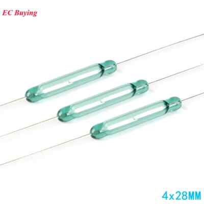 10pcs/lot 4x28MM Reed Switch Sensor Normally Open DIY Magnetic Reed ...