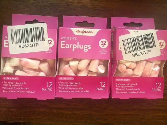 Walgreens Foam earplugs 12 Pairs Noise reduction 32 Decibels Noise ...