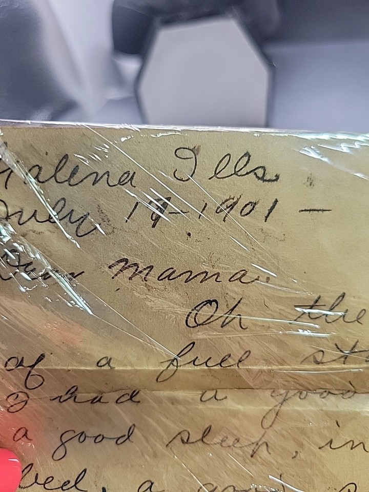 1901 Hand Written Letter To MAMA FROM SON July, 17 1901 3 Pages ...