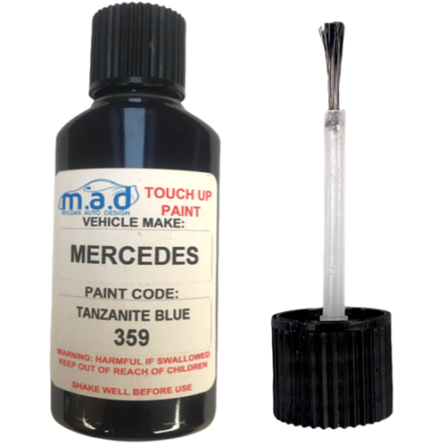 MERCEDES BENZ TANZANITE BLUE 359 TOUCH UP KIT BOTTLE BRUSH REPAIR PAINT ...