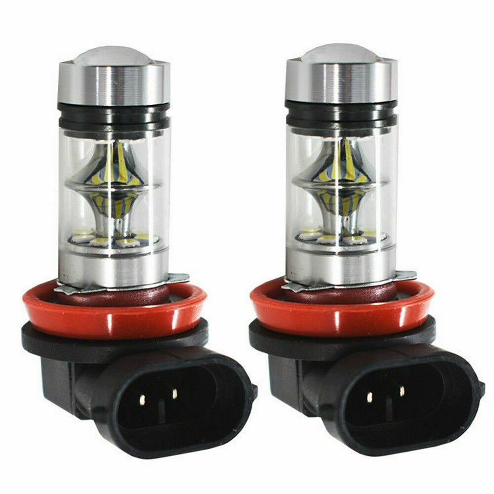 H11 LED Fog Light Bulb High Power 100W Lamps 8000K White Foglight Bulbs ...