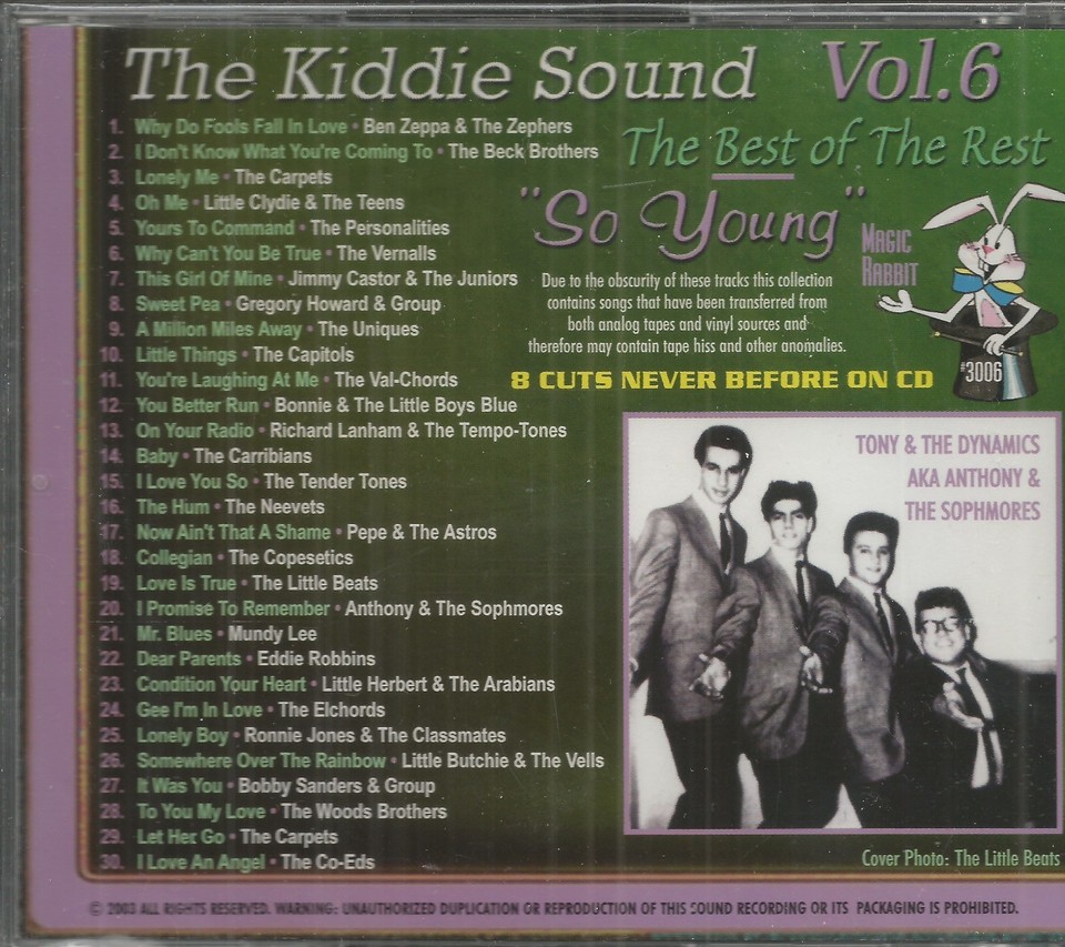 THE KIDDIE SOUND - So Young - Vol. 6 - 30 Tracks - Brand NEW - CD | eBay