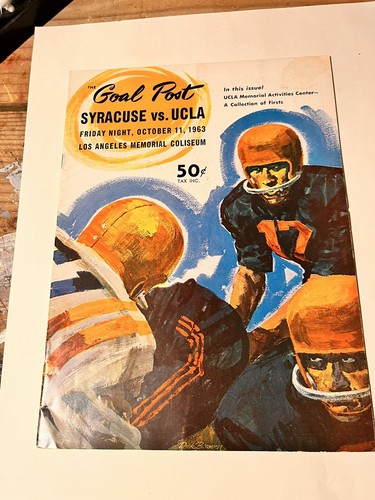 Football Program Syracuse Vs UCLA October 11,1963 | eBay