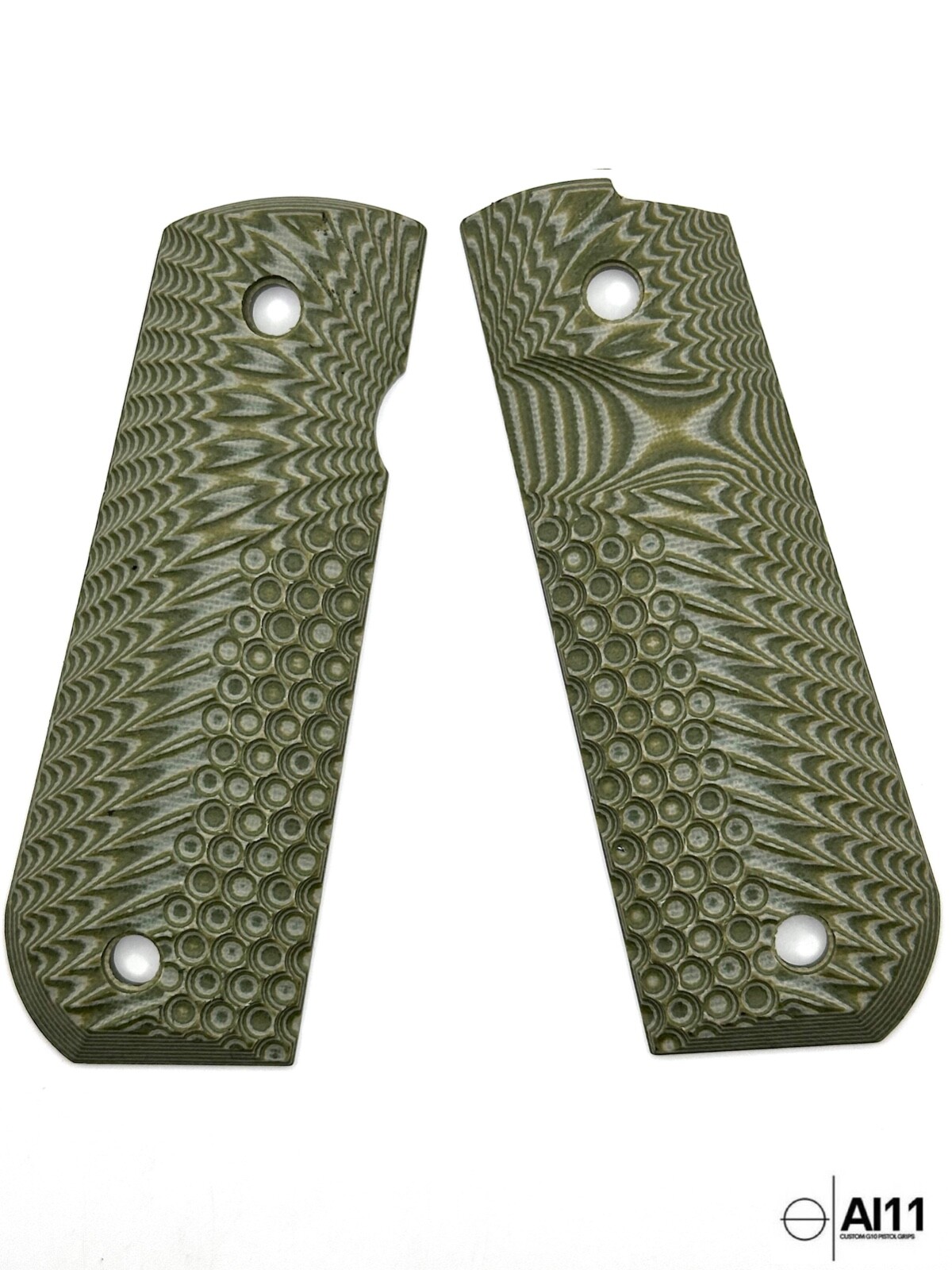 1911 Colt G10 Grips Full Size Ambi Safety Bobtail OPS Eagle Texture OD ...