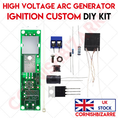 HV-1 HIGH VOLTAGE ARC IGNITER KIT ARC GENERATOR FOR DC 3-5V 3A - DIY ...