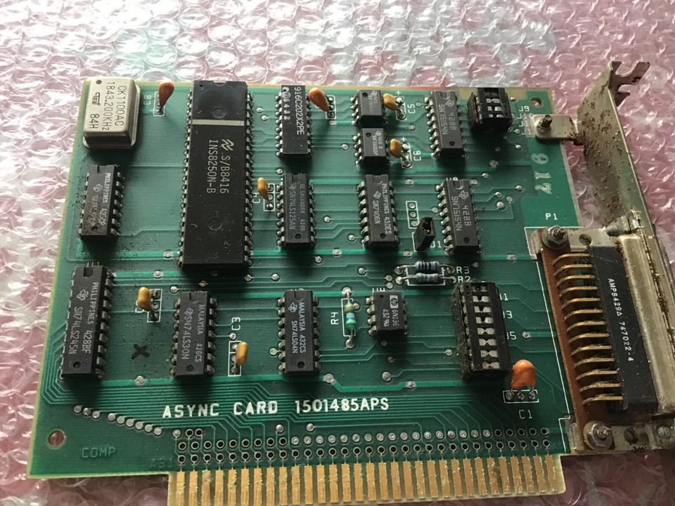 IBM XT ISA 8 BIT ASYNC CARD, 1501485XM vintage computer board | eBay