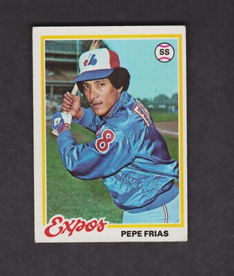 1978 Topps Baseball Card #654 Pepe Frias Montreal Expos EX Vintage ...