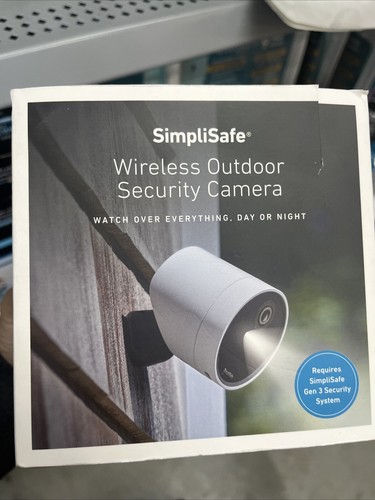 SimpliSafe Wireless Outdoor 1080P Security Camera White, Model # CMOB1 ...
