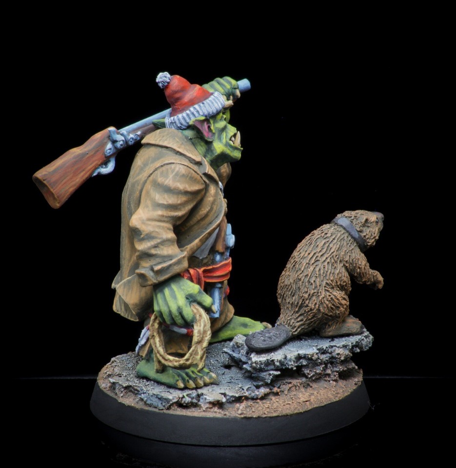 Pro Painted Christmas Ork With beaver | eBay