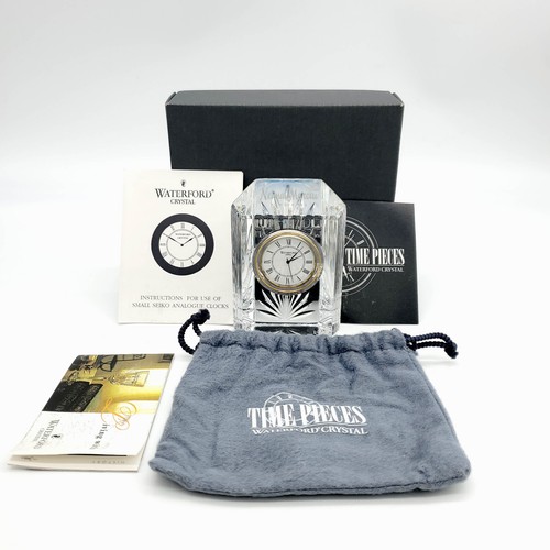 Neiman Marcus Waterford Crystal Time Pieces Clock w Box Dust Bag ...