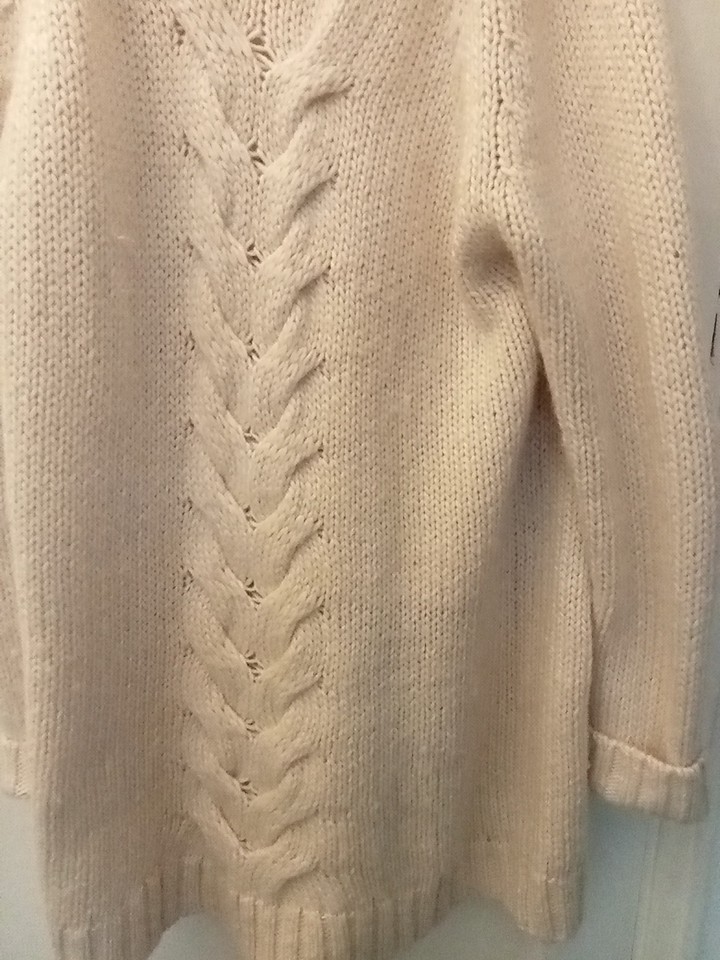 French Connection Women's Thick Knitted Jumper Size Large Long Length ...
