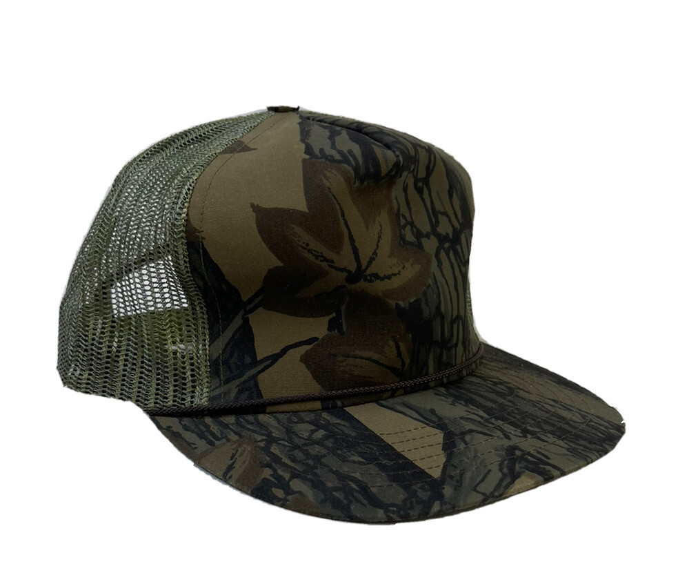 NOS Vintage 90s Tree bark Camo Camouflage Snap Back Tucker Hat Cap ...