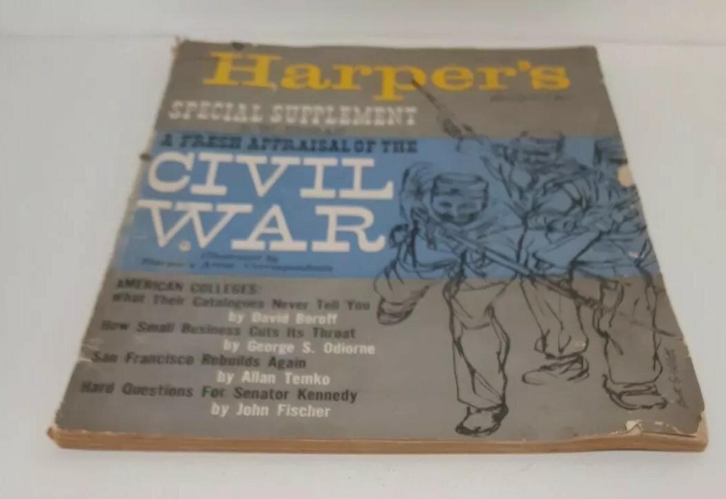 Harper's Magazine April 1960 Civil War Vtg 60s American Colleges ...