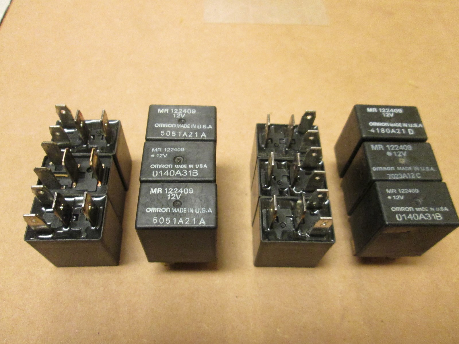 SET OF 3 Relay, Omron, MR 122409, Auto electrical, 5051A21A, 4180A21D ...