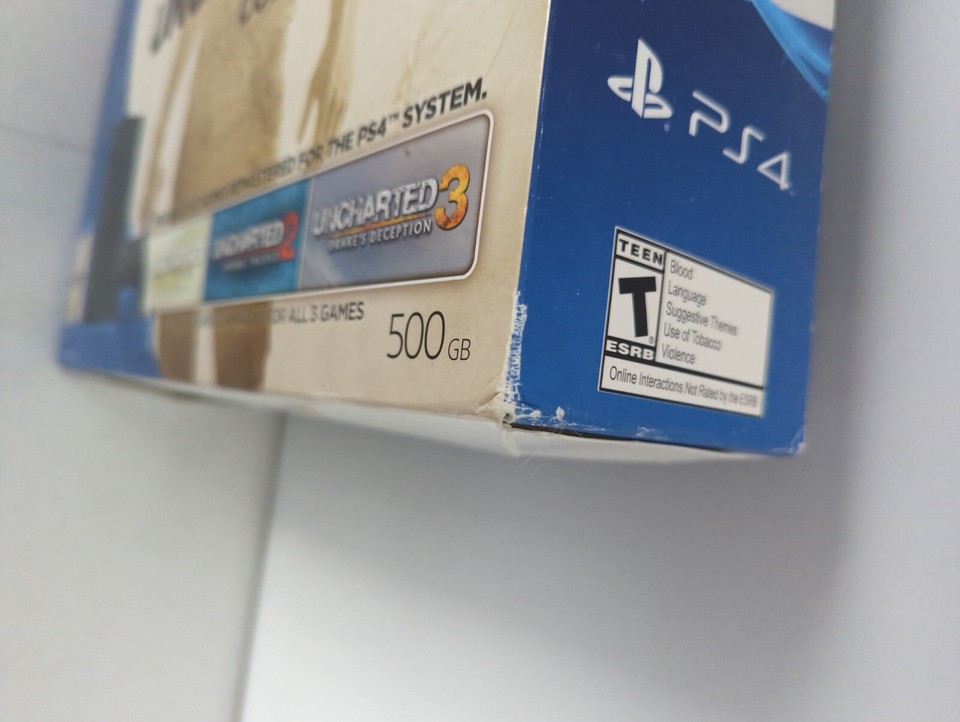 BOX ONLY Sony PlayStation 4 PS4 Uncharted 500GB Outer And Inner Boxes ...