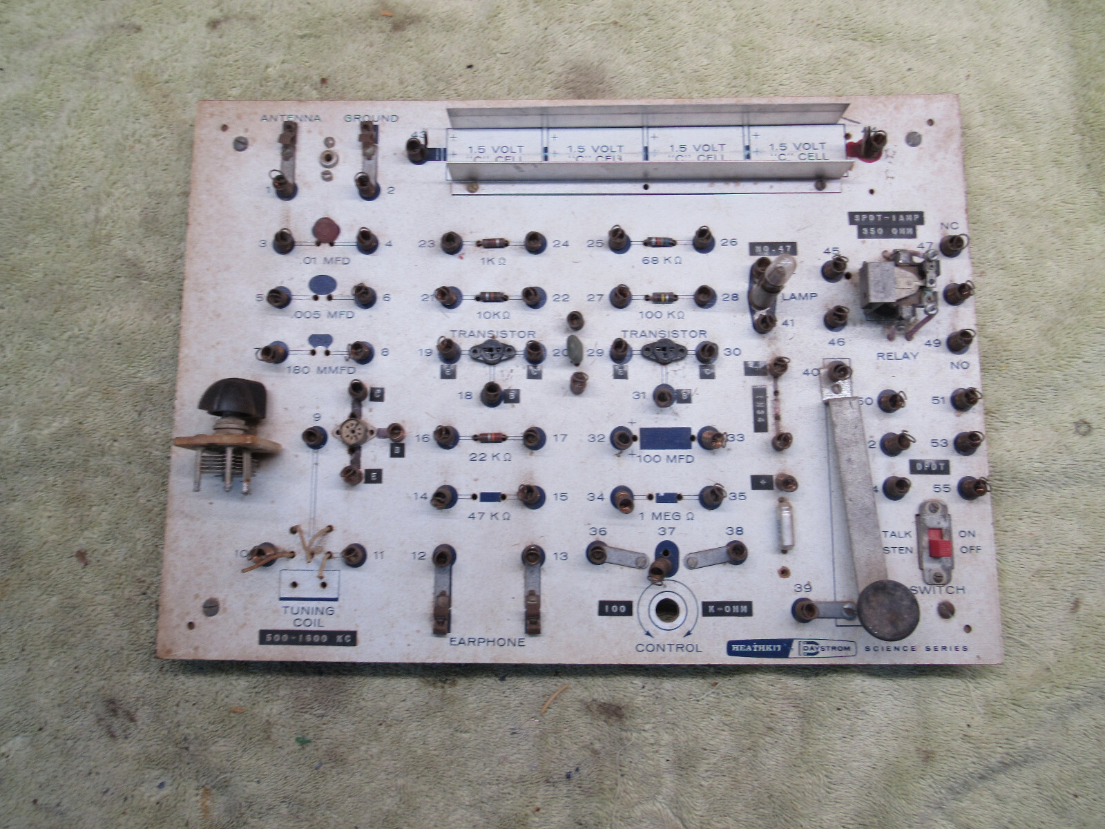 Vintage Heathkit Daystrom Breadboard Science Series Electronics ...