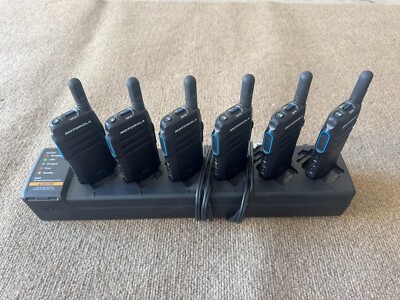 6 Pack of Motorola TLK-100 4G LTE Two-Way Radio with unit charge | eBay