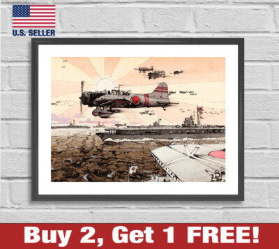 Tora! Tora! Tora! Poster 18" x 24" Print Robert McCall Art Pearl Harbor ...