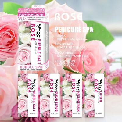 nbc Bubble Spa Pedicure 4 Step Kit - Rose | eBay