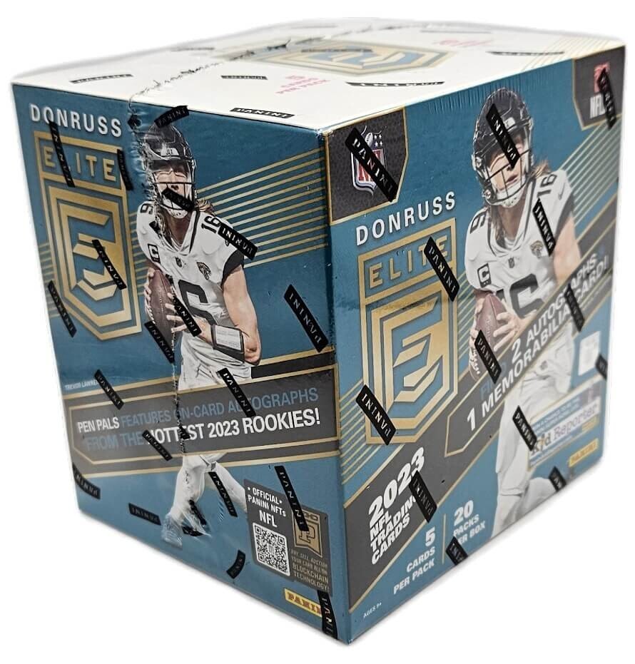 2023 Panini Donruss Elite Football Factory Sealed Hobby Box 20 Packs 3 ...