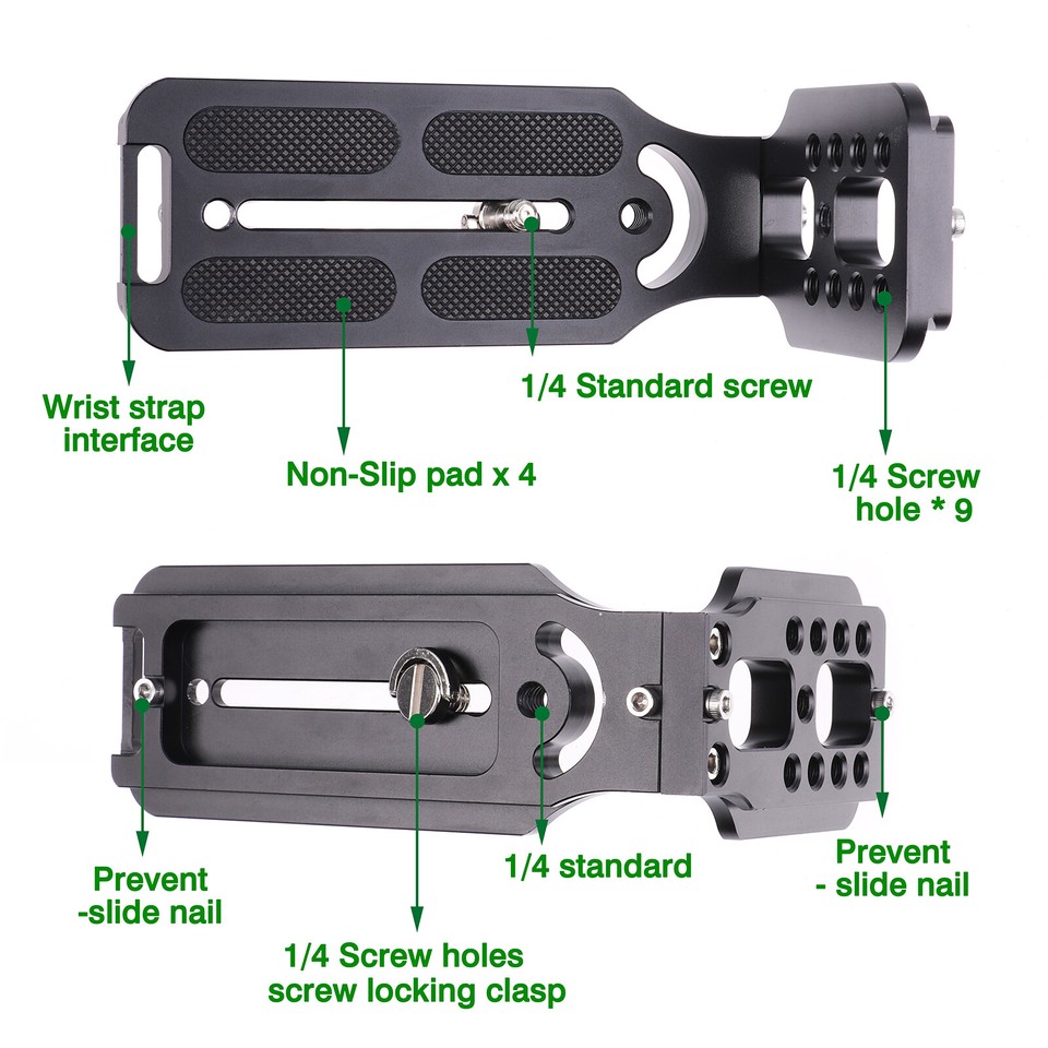 Universal DSLR L Bracket Holder Vertical Tripod Head Quick Release QR ...