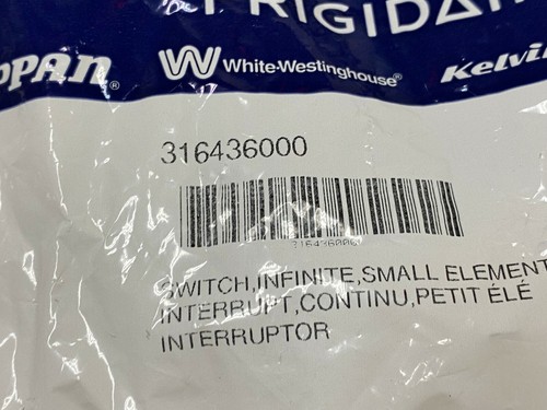 GENUINE OEM Frigidaire Range Surface Element Control Switch 316436000 ...