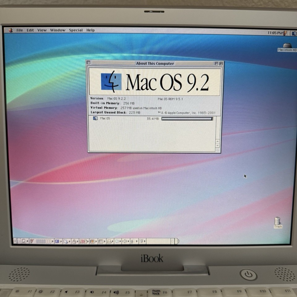 Apple iBook G3 4,1 M6497 G3 Authentic computer 2001 and accessories ...