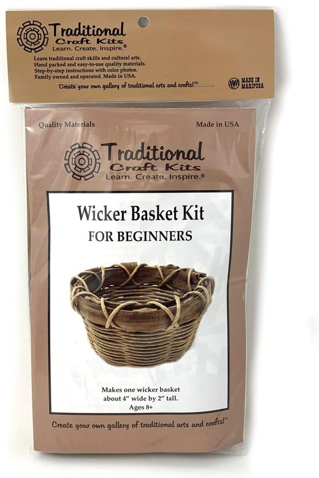 Traditional Handicraft Kit: Weaving Beginner's Willow Basket Tool Set ...