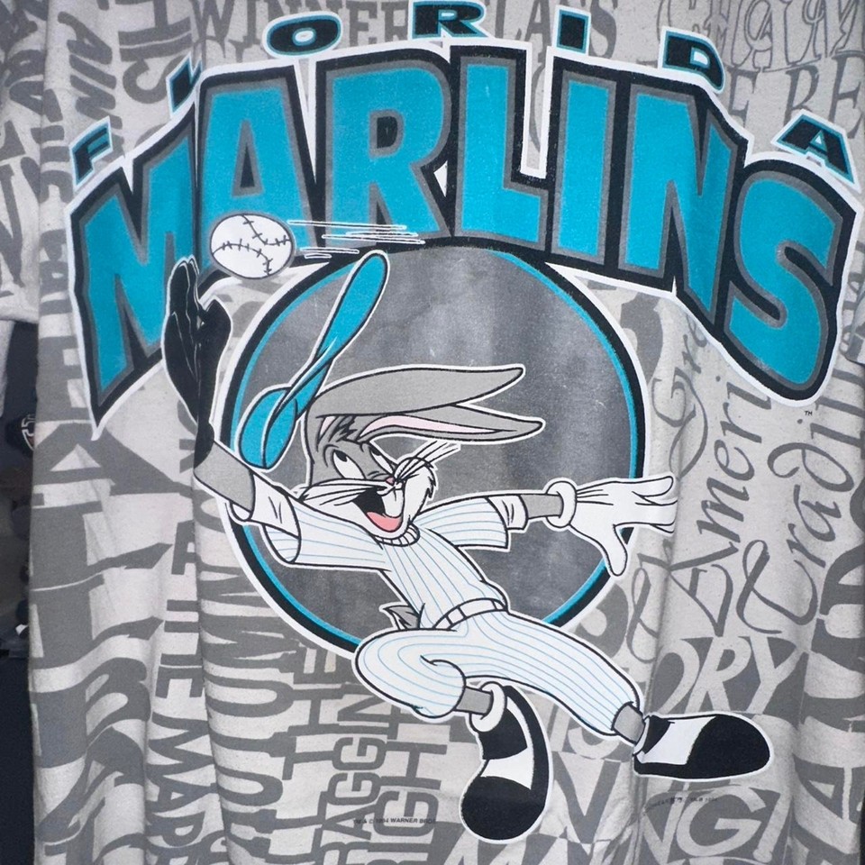 1994 Warner Bros. Florida Marlins AOP Looney Bugs 24x27.5 | eBay