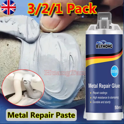 1-3X Liquid Metal Filler, Metal Repair Gel Paste A&B, Metal Bonding ...