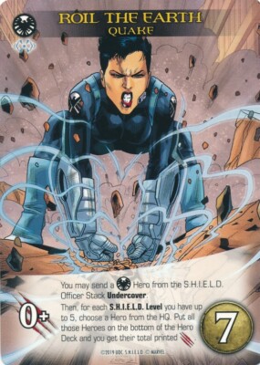 QUAKE Upper Deck Marvel Legendary S.H.I.E.L.D. SHIELD SP ROIL THE EARTH ...