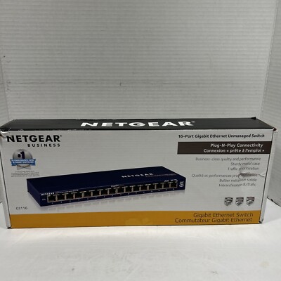 Netgear ProSafe 16 Port Gigabit Switch GS116 606449035001 | eBay