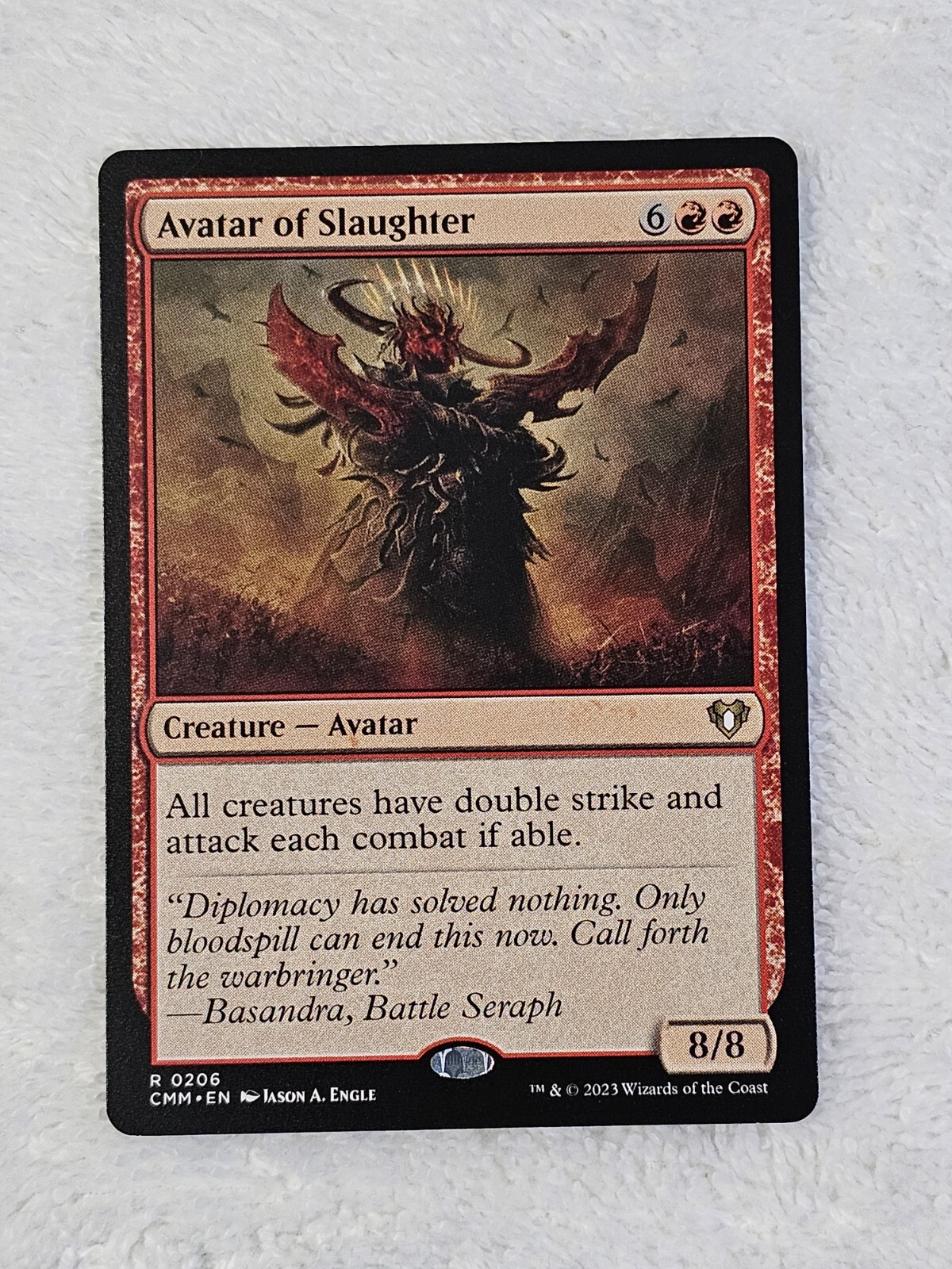 MTG Avatar of Slaughter #206 Commander Masters Magic Gathering Card ...