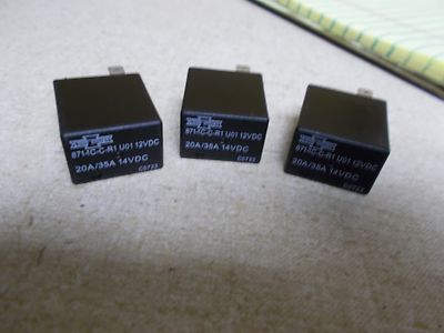 NEW Lot of 3 Song Chuan 871-1C-C-R1-U01 12VDC 20A/35A 14VDC 5-Prong ...