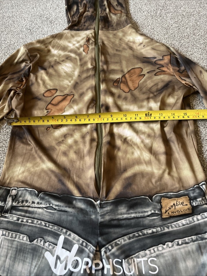 Adult Monster Zombie Morphsuit Men’s Scary Halloween Fancy Dress Costume Large | eBay UK