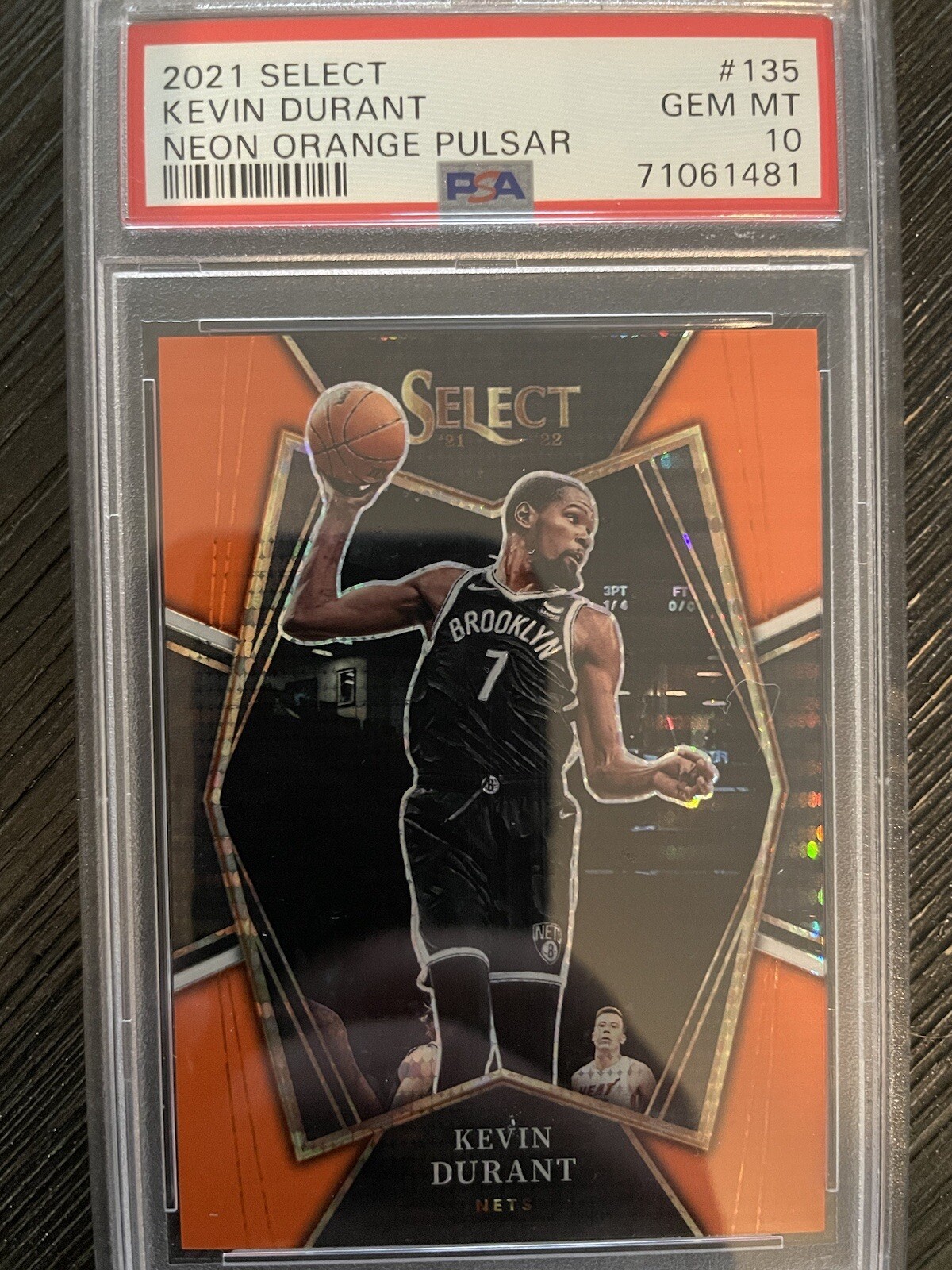 2021 Select Kevin Durant Neon Orange Pulsar 4/15 PSA Gem Mint 10 | eBay