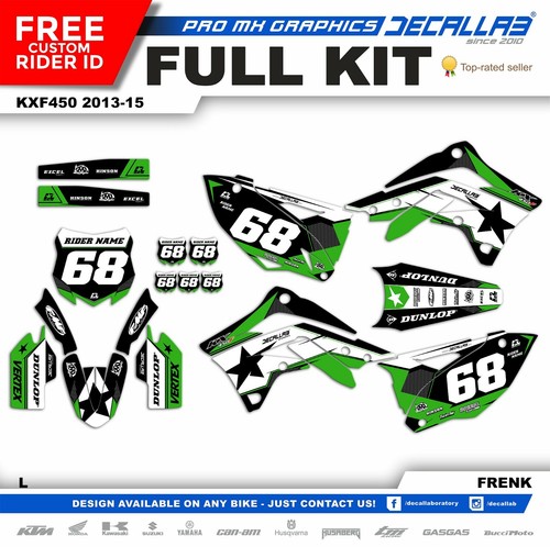 KAWASAKI KXF 450 2013 2014 2015 MX Graphics Decals Stickers | eBay