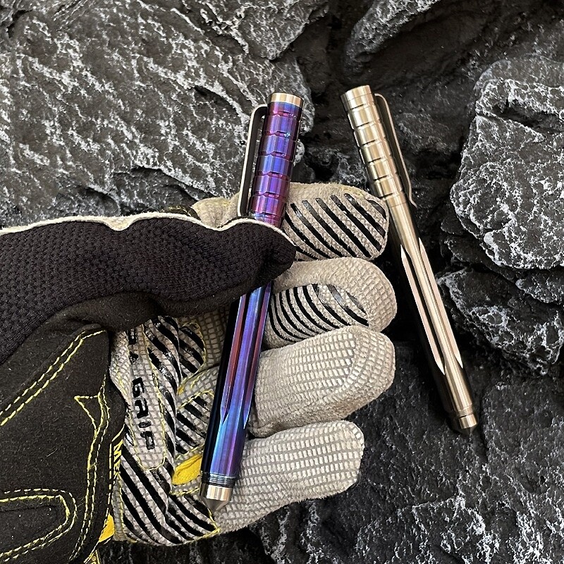 New Titanium Ballpoint Pen Pocket Signature Writing Pen Business Office ...