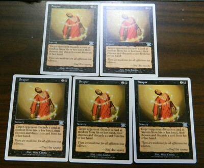 Vintage MTG English 6th Edition Stupor x5 Black Uncommon (1999 ...