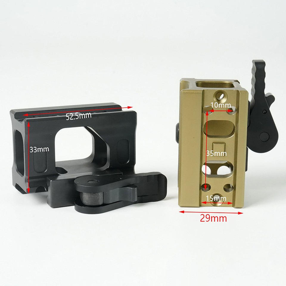 1.54" Height Fast Riser Mount W/ QD Mount for T1 T2 Red Dot Sight ...